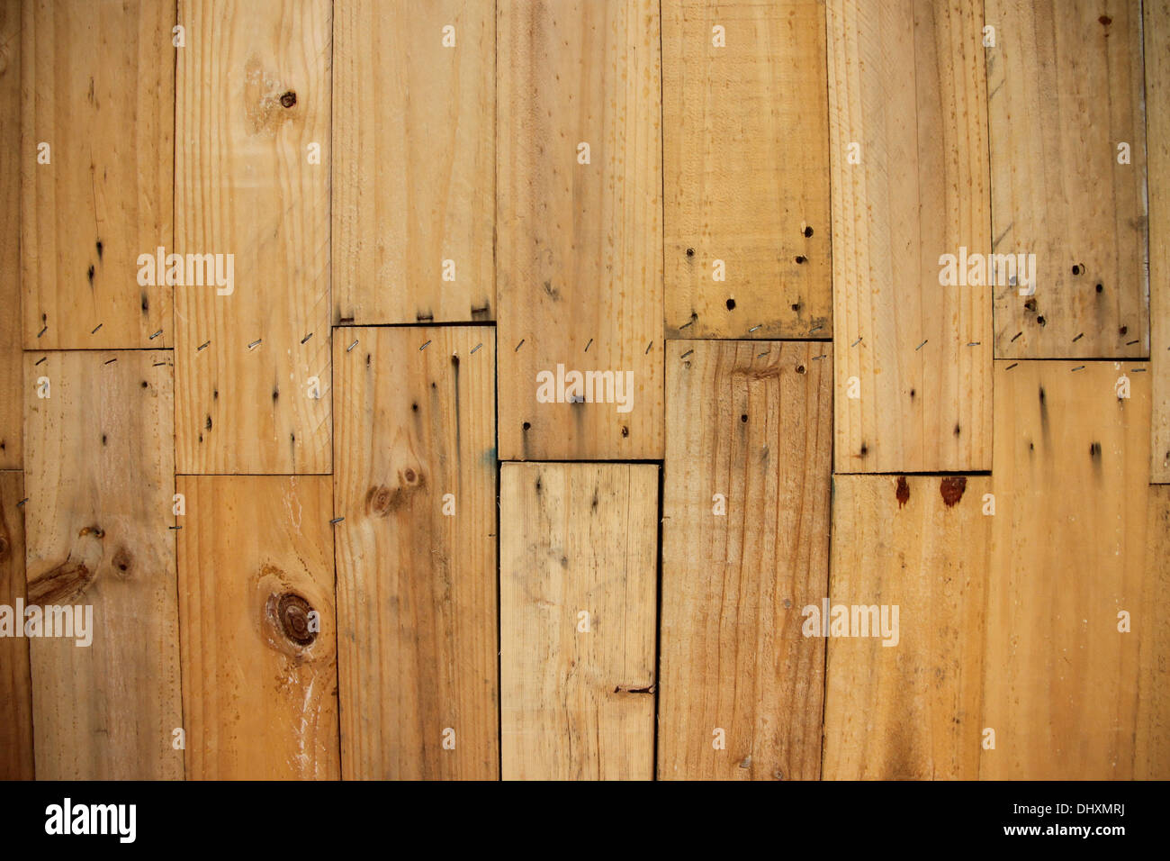 The picture is Wall made of planks Stock Photo - Alamy