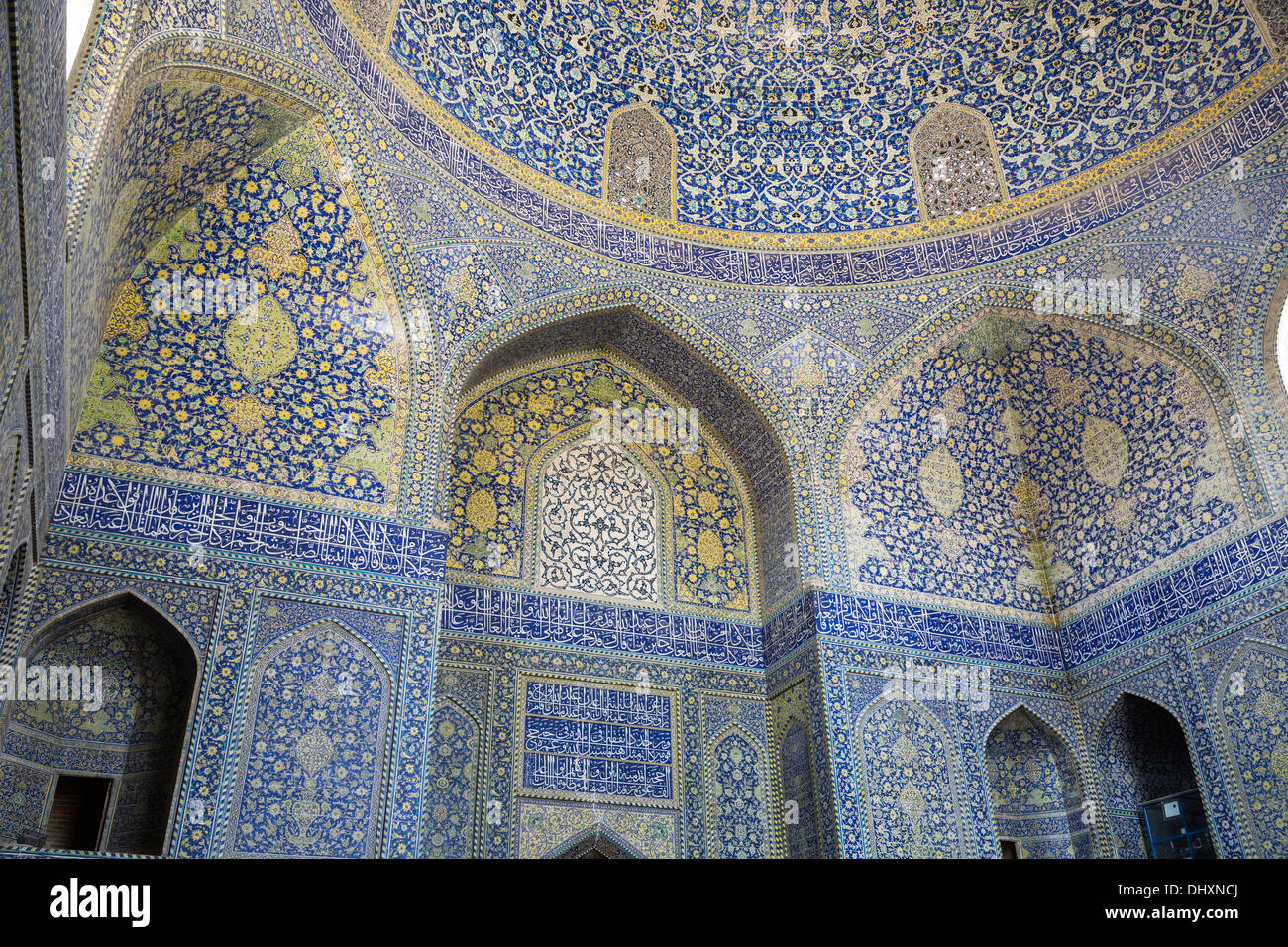 qibla dome chamber, Masjid-i Shah, Isfahan, Iran Stock Photo - Alamy