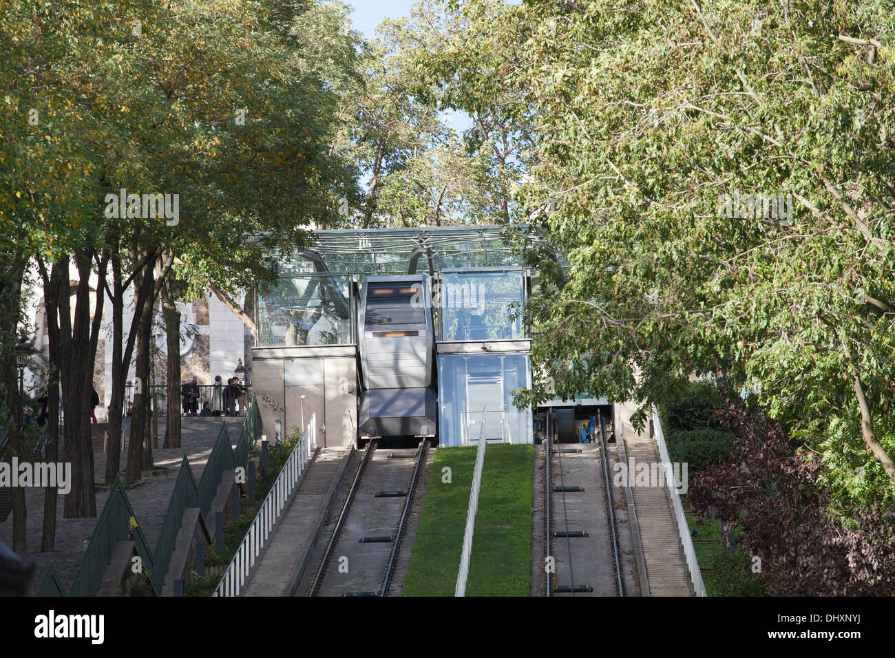 The Montmartre funicular, Paris, France Stock Photo - Alamy