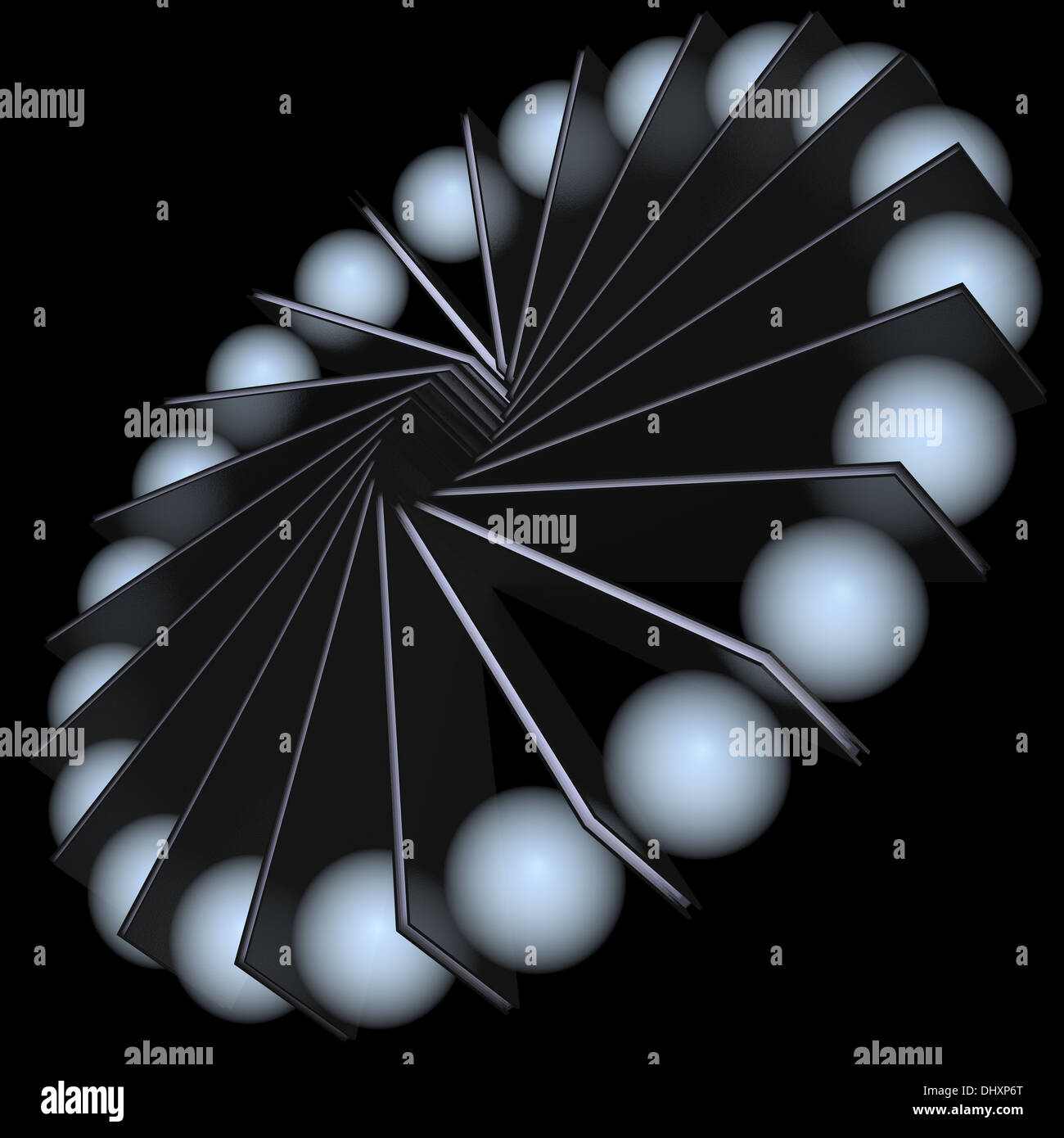 A bstract 3D spin symbol Stock Photo - Alamy