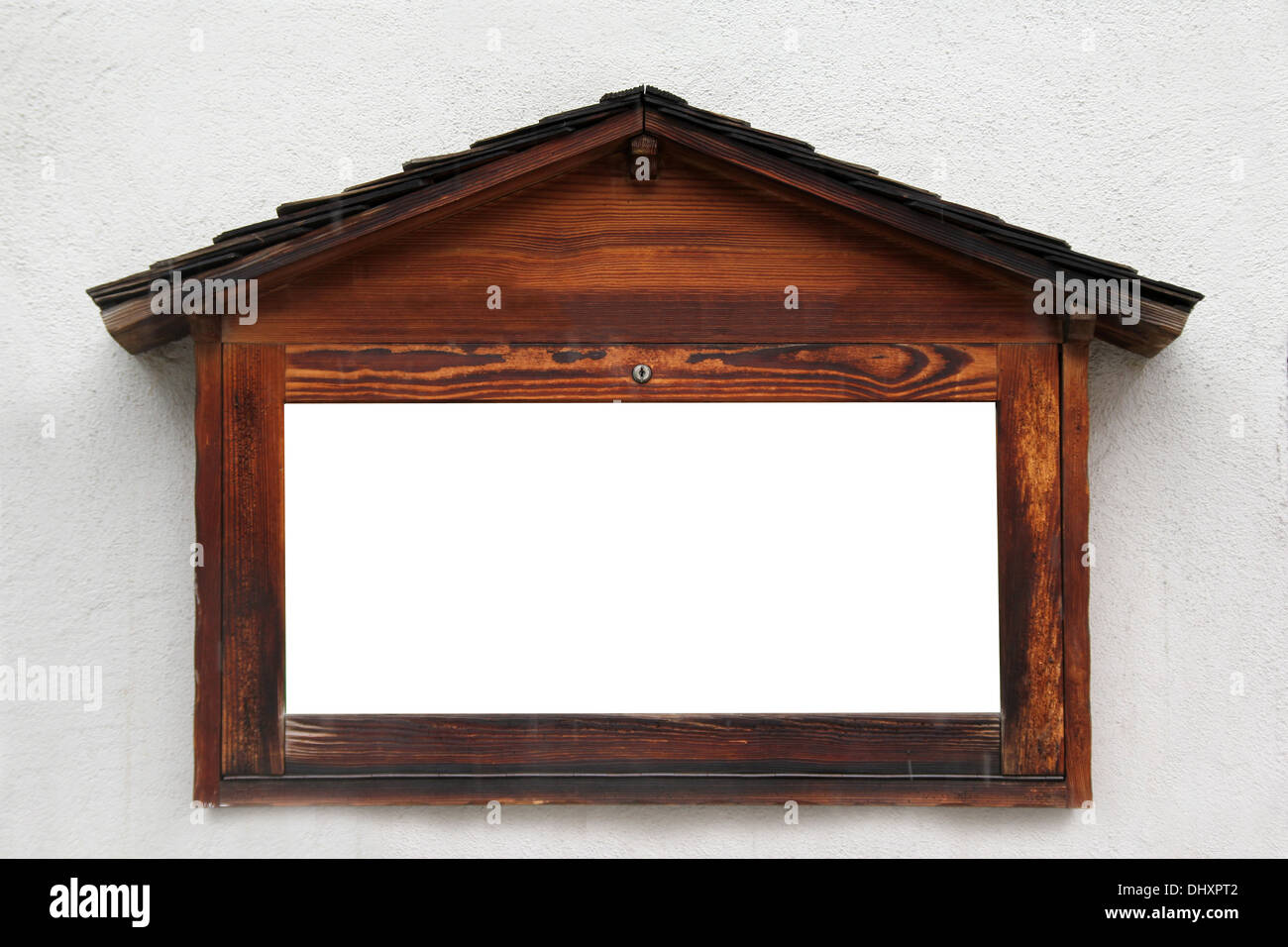 Empty wooden sign Stock Photo - Alamy