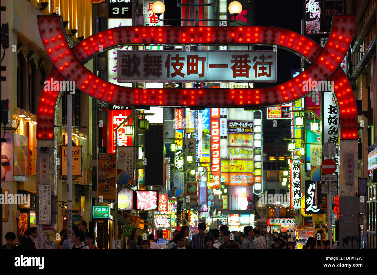 Shinjuku Kabukicho neon signs Stock Photo - Alamy