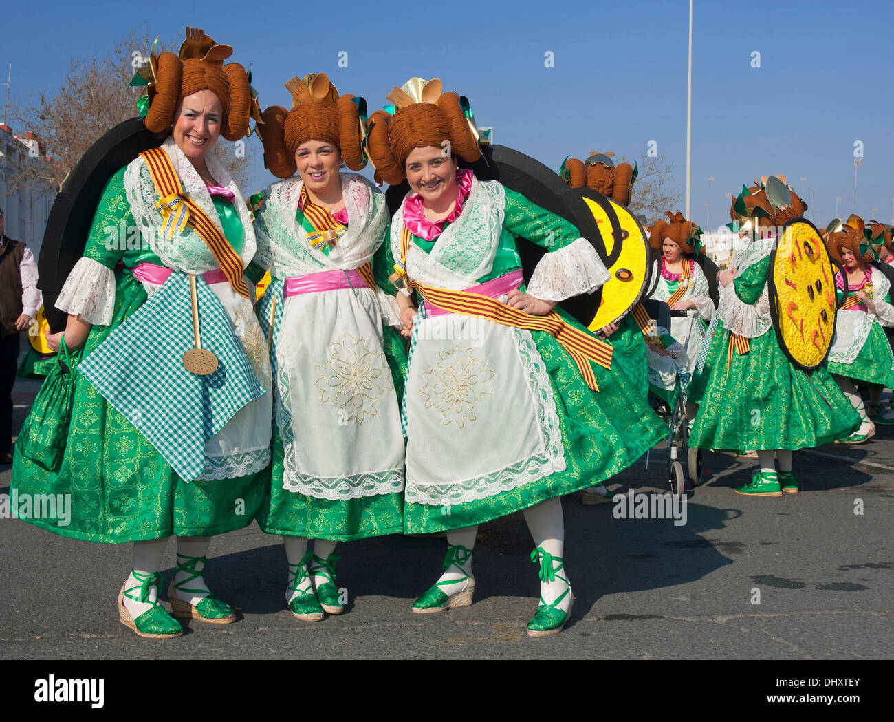Carnival, People disguised (typical spanish paella), Isla Cristina ...