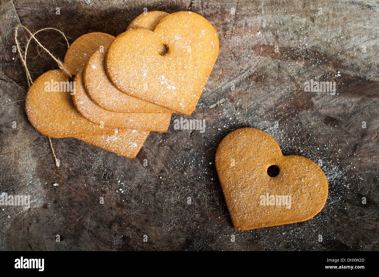 Heart shaped cookies Stock Photo - Alamy