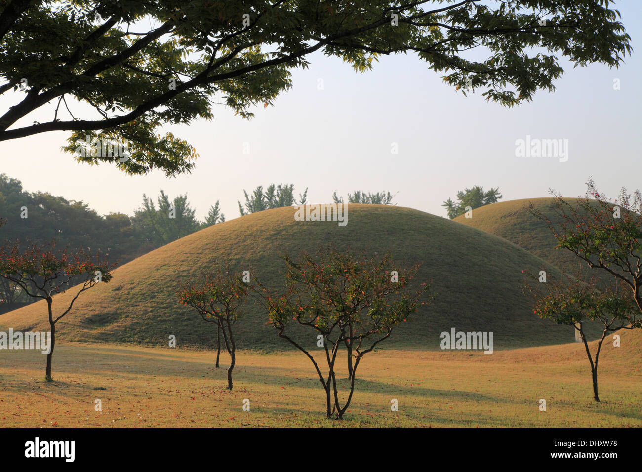 South Korea, Gyeongju, Tumuli Park, Royal Tombs Stock Photo: 62670812 ...
