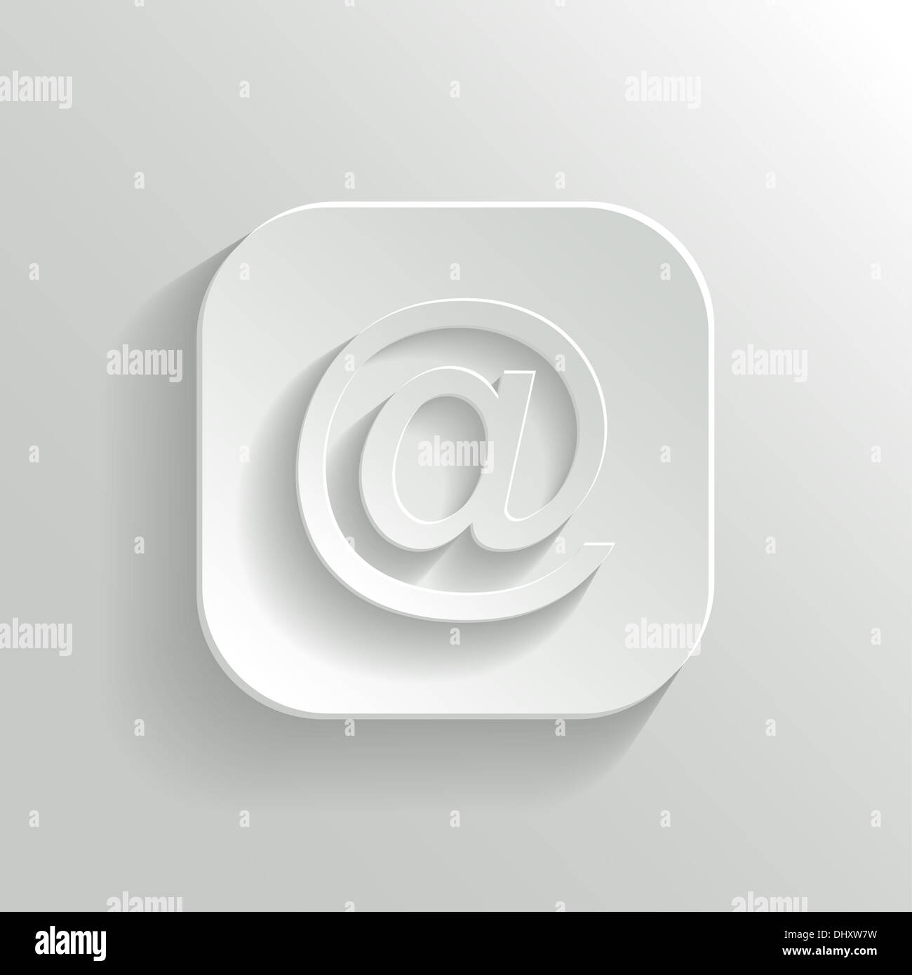 Mail icon - white app button with shadow Stock Photo - Alamy Mail icon - white app button with shadow Stock Photo - Alamy