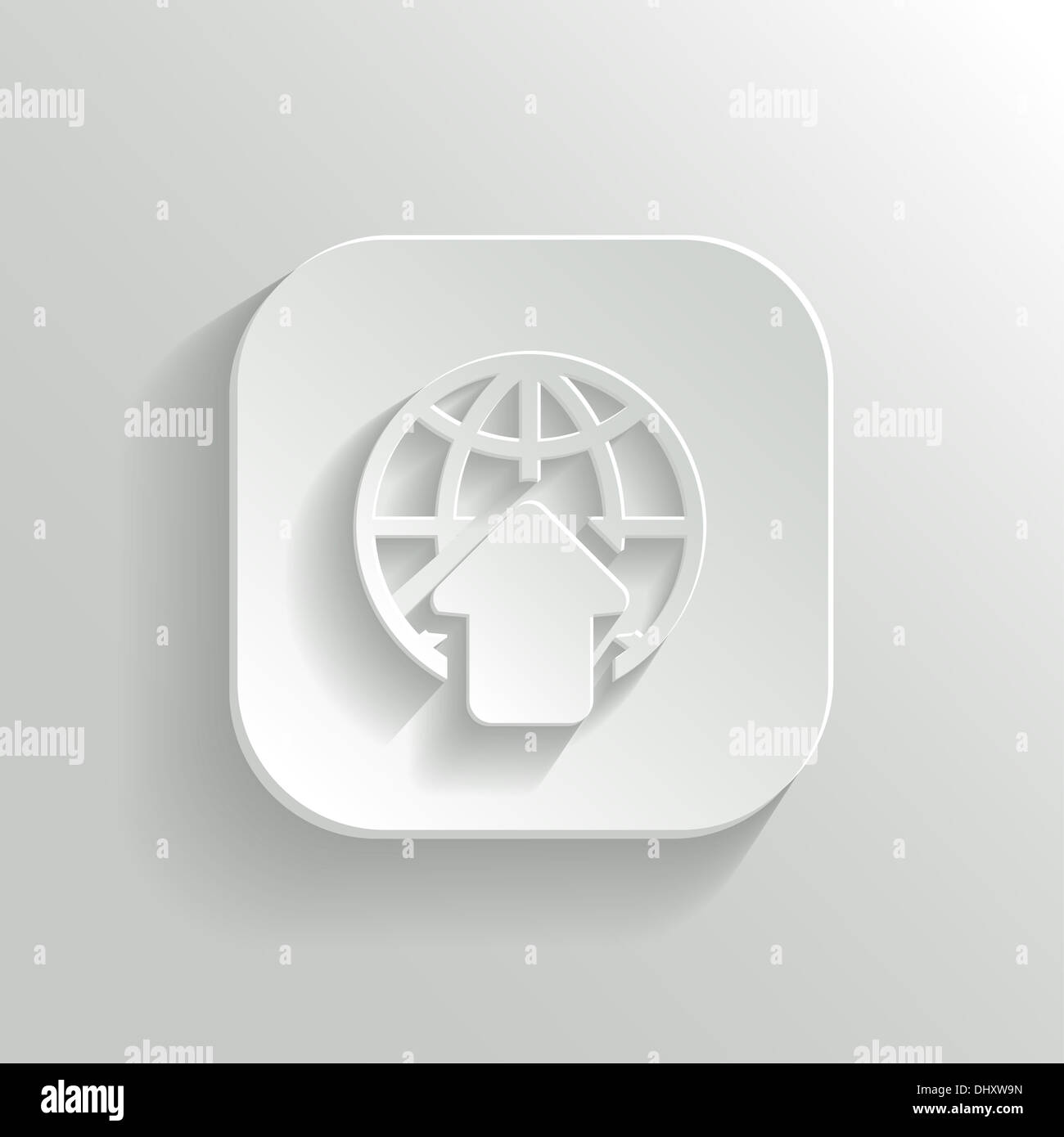 White globe icon hi-res stock photography and images - Alamy