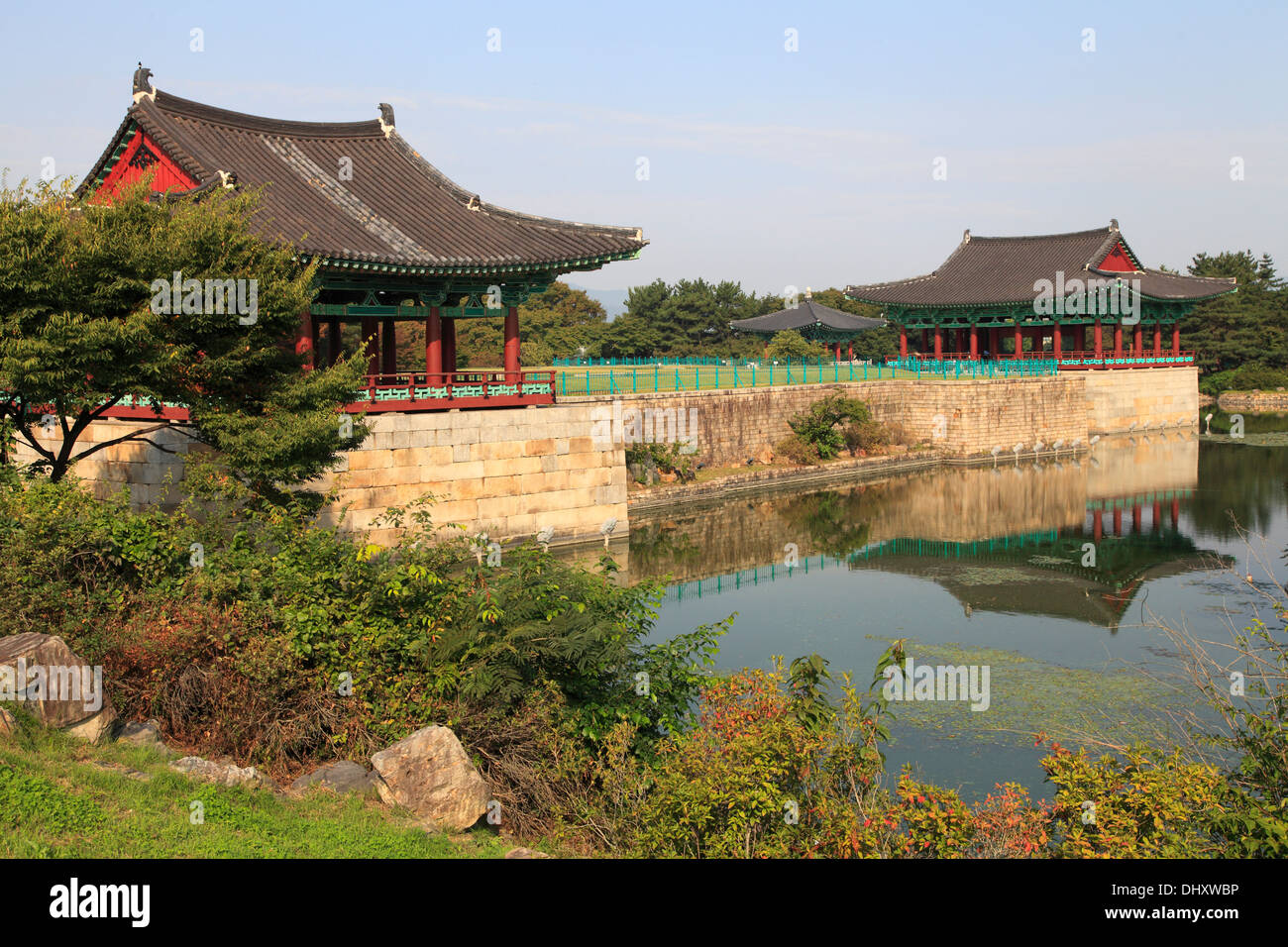 South Korea, Gyeongju, Anapji Pond Stock Photo - Alamy