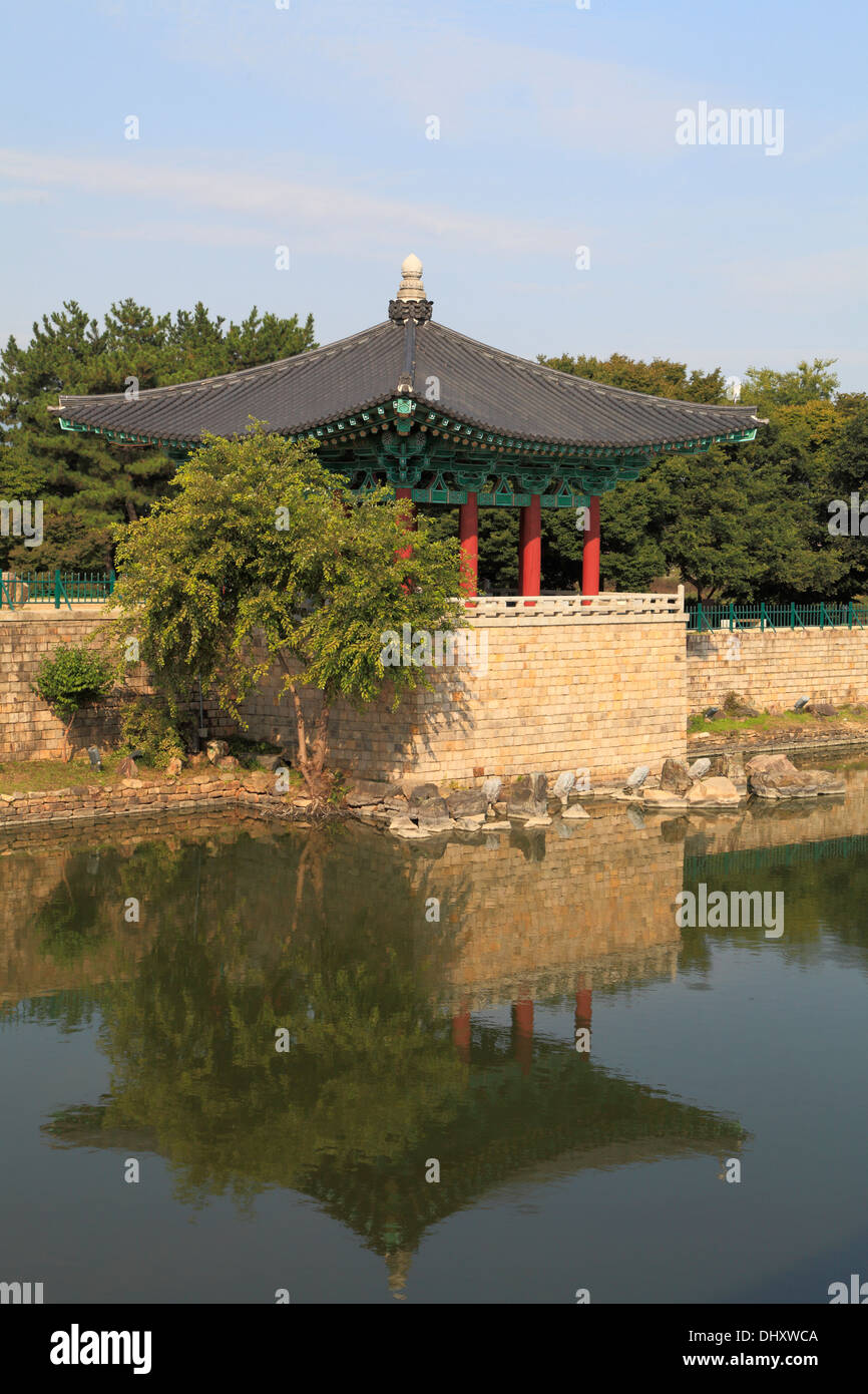 South Korea, Gyeongju, Anapji Pond Stock Photo - Alamy