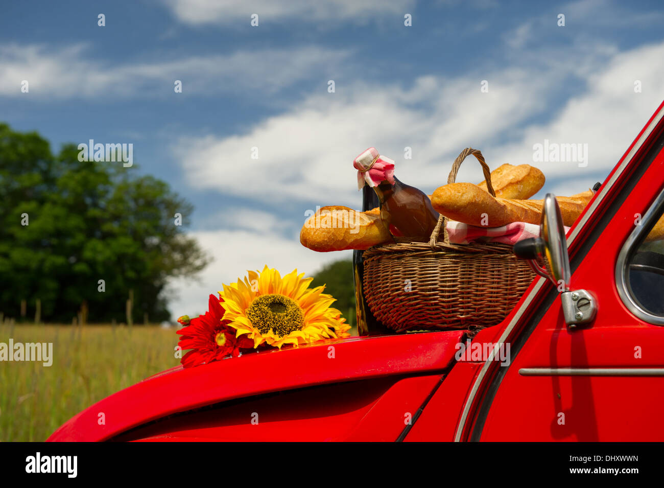 Car picnic france hi-res stock photography and images - Alamy