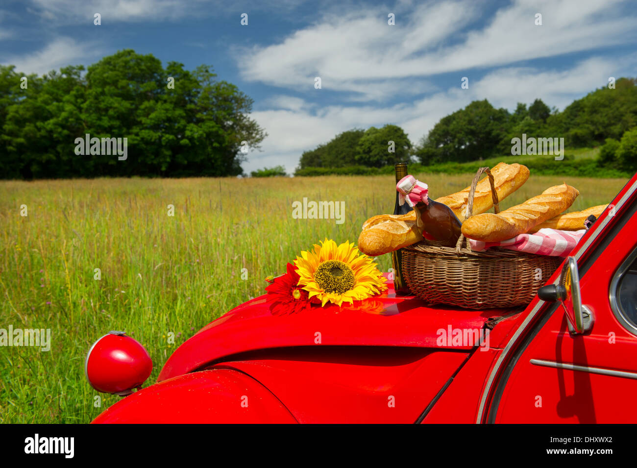 Car picnic france hi-res stock photography and images - Alamy