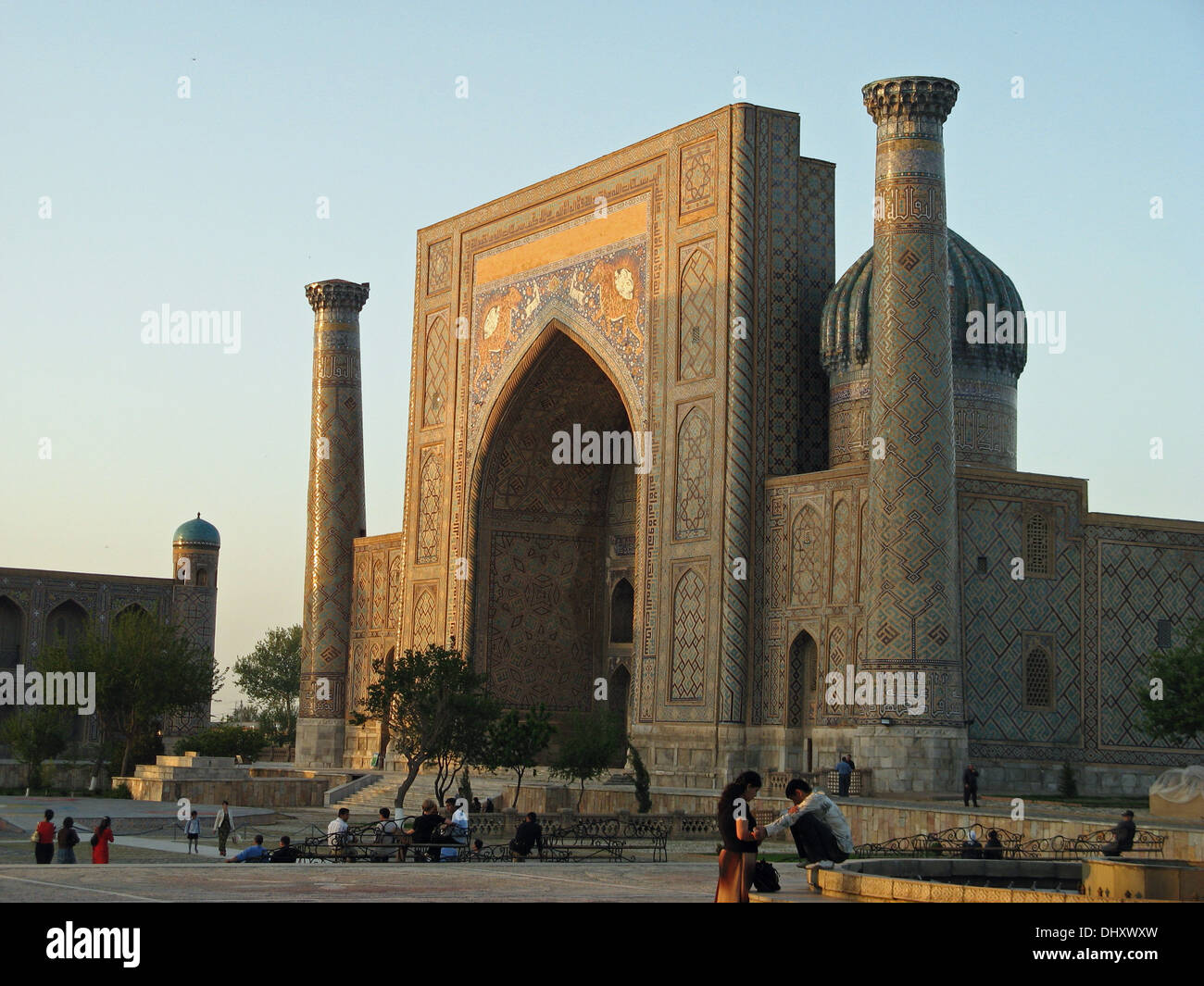 The Registan was the heart of the ancient city of Samarkand, Uzbekistan ...