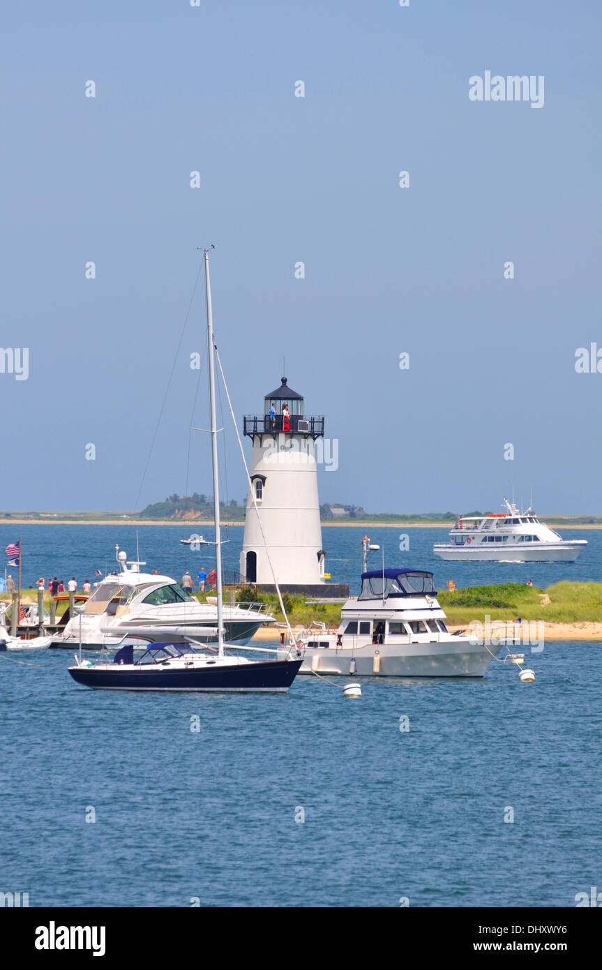 Lighthouse beach marthas vineyard massachusetts hi-res stock ...