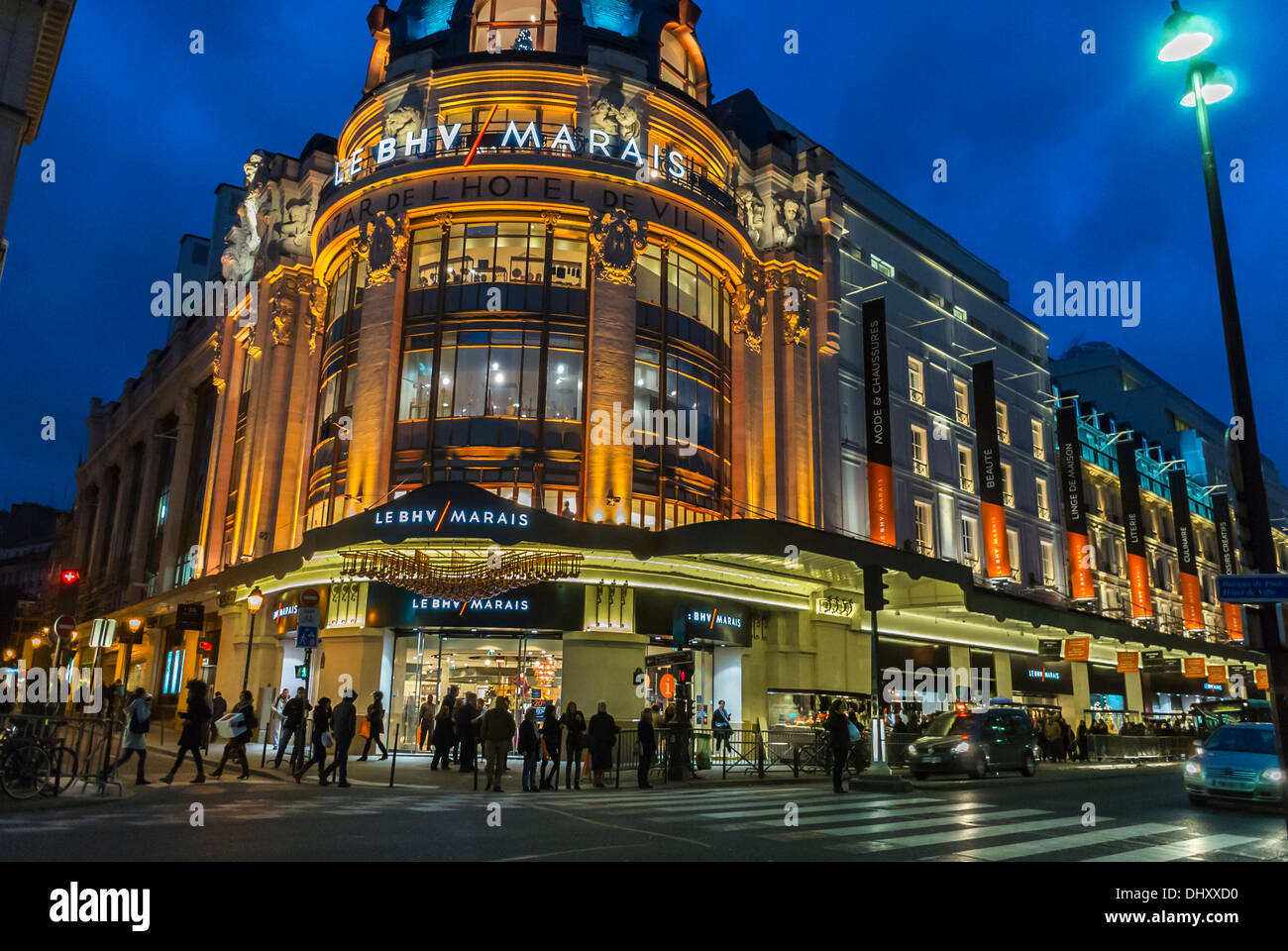 Paris, France, French Department Store, Street Scene, Shopping ...