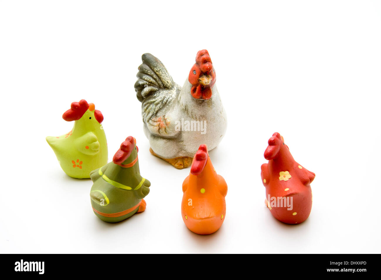 Chicken with fledgling Stock Photo - Alamy