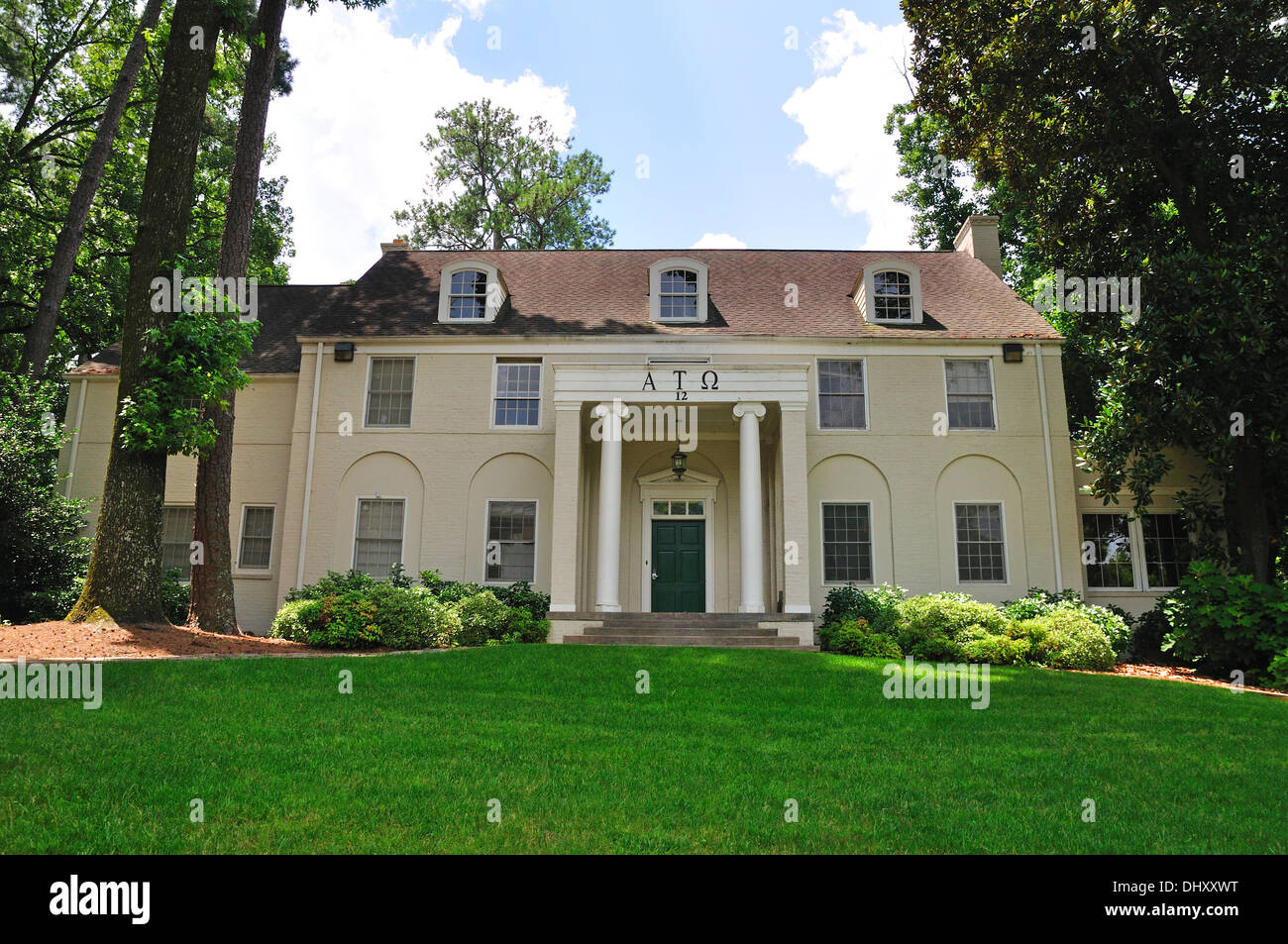 Fraternity building, Emory University, Atlanta, Georgia, USA Stock ...