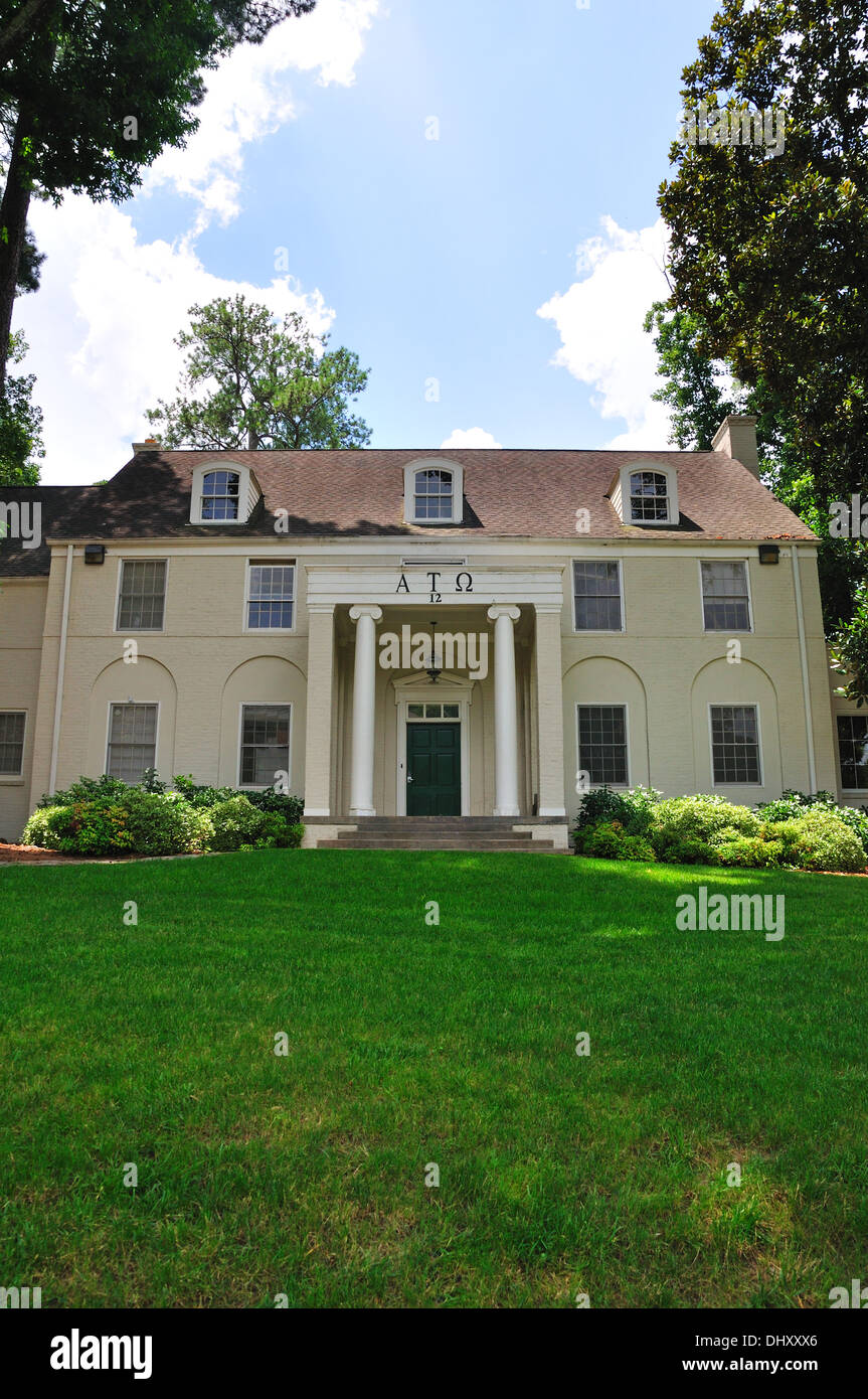 Fraternity building, Emory University, Atlanta, Georgia, USA Stock ...