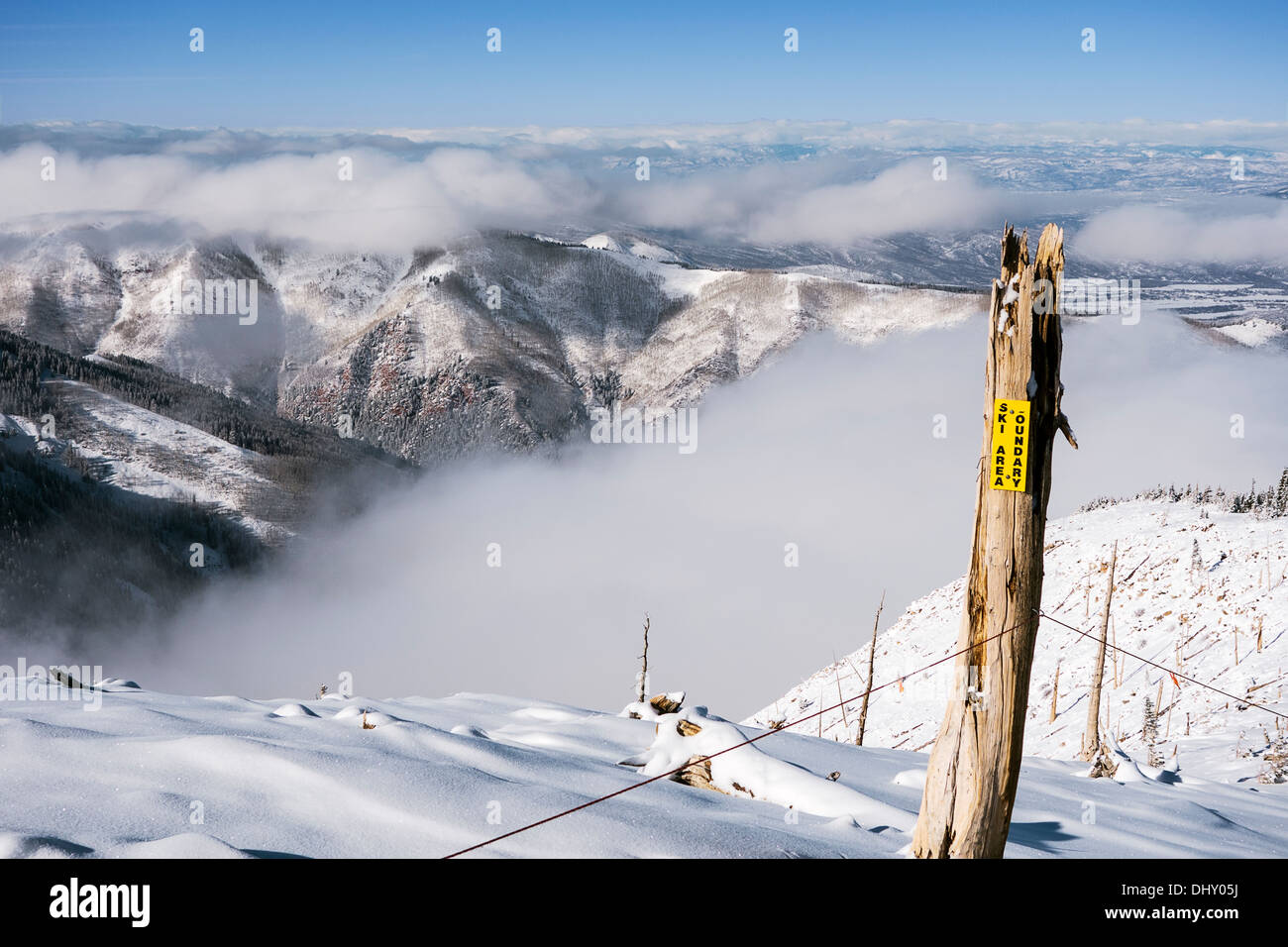 Ski Area Boundary Stock Photo - Alamy