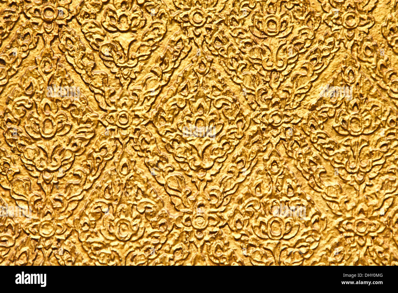 gold textured door Thai style in ancient buddhist temple Stock Photo ...