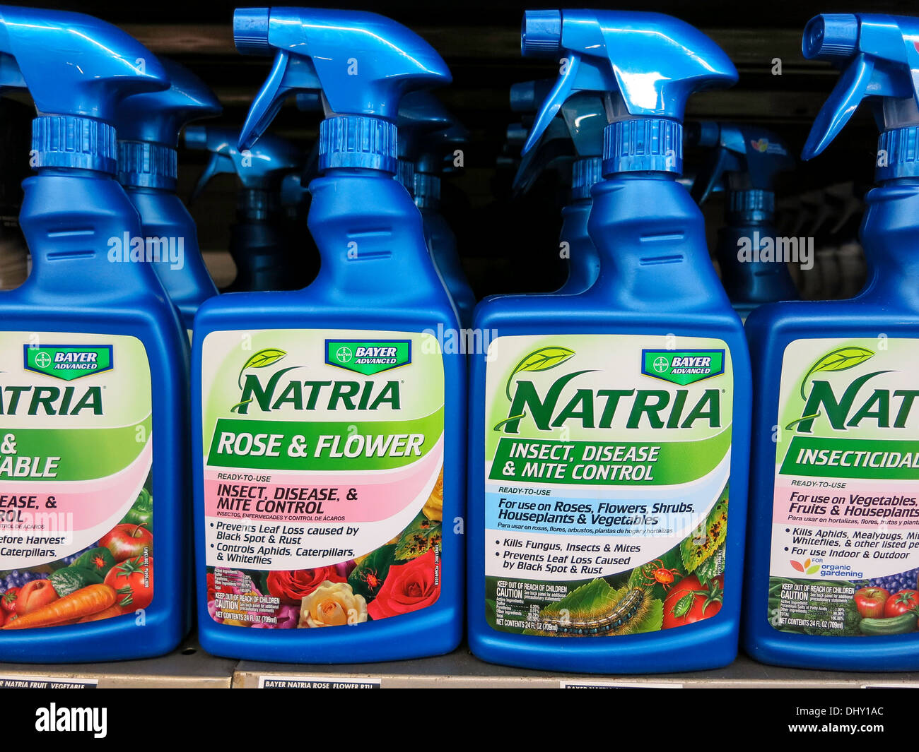 Spray Bottles of Natria Brand Insect, Disease and Mite Control, Home ...