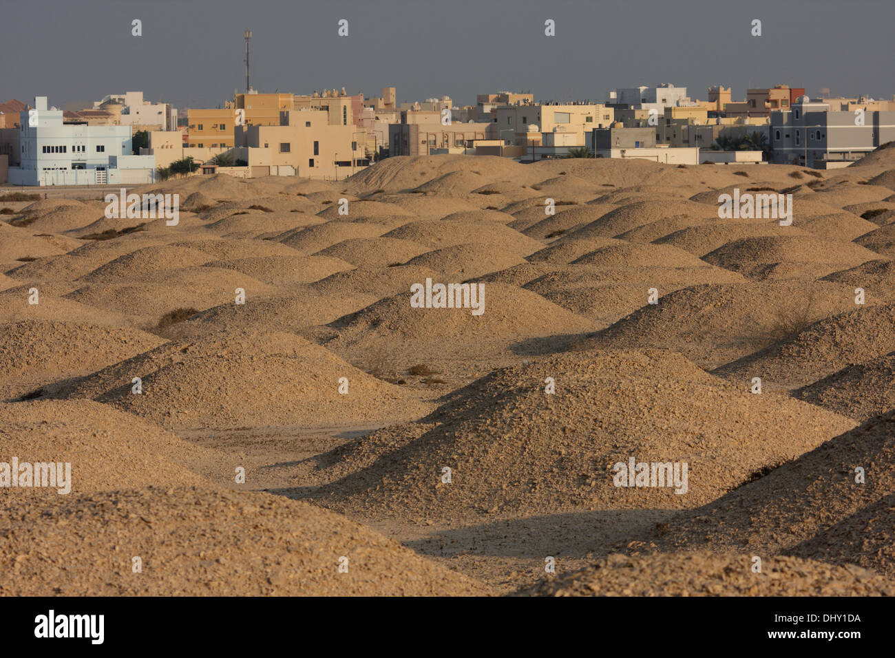 Dilmun era burial mounds, Aali, Kingdom of Bahrain Stock Photo ...