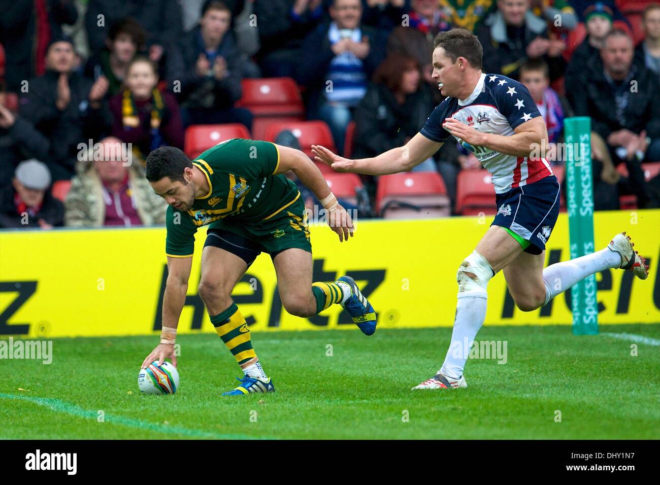 Wrexham, Wales. 16th Nov, 2013. Jarryd Hayne (Australia & Parramatta ...
