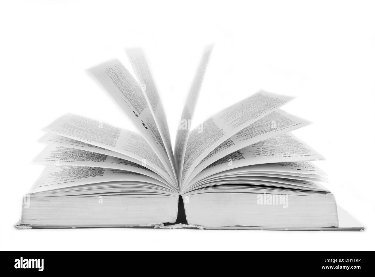 opened book isolated on white Stock Photo - Alamy