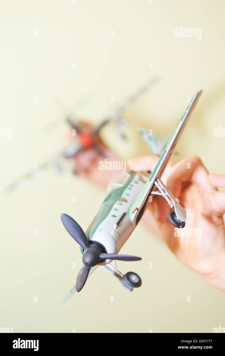 Plastic plane world war 2 toy hi-res stock photography and images - Alamy