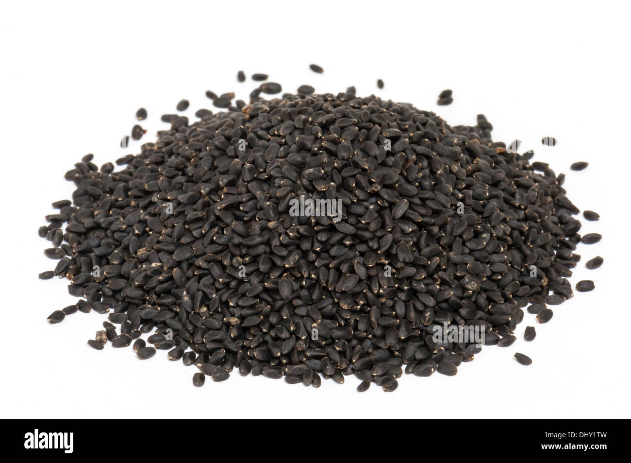 Basil seed on white background Stock Photo - Alamy