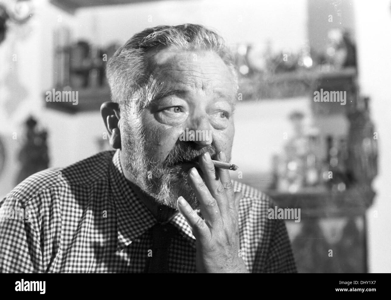 Jan Werich portrait. Czechoslovak film, actor, writer, screenwriter ...