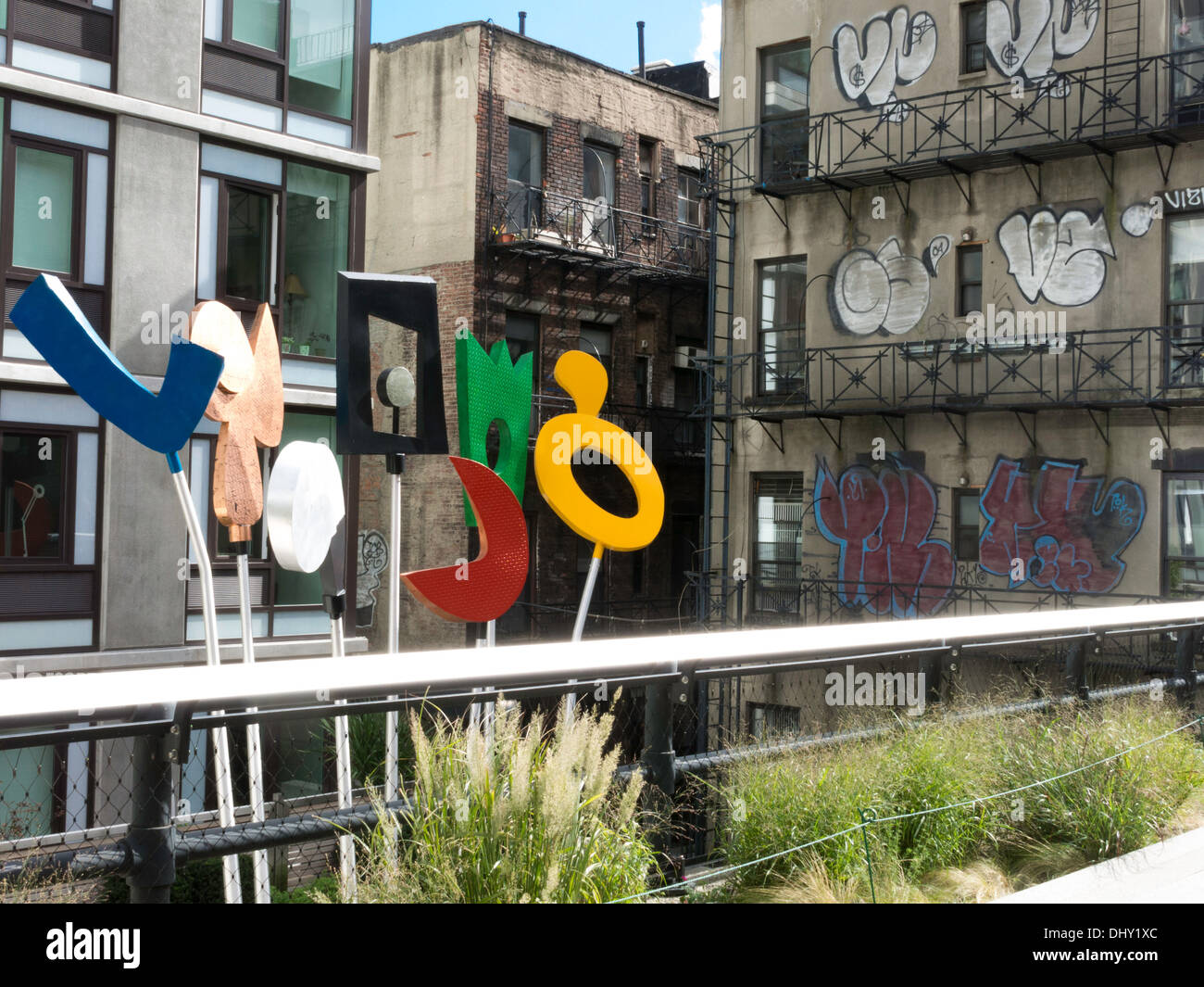 Outdoor Art Pieces, High Line Park, NYC Stock Photo - Alamy