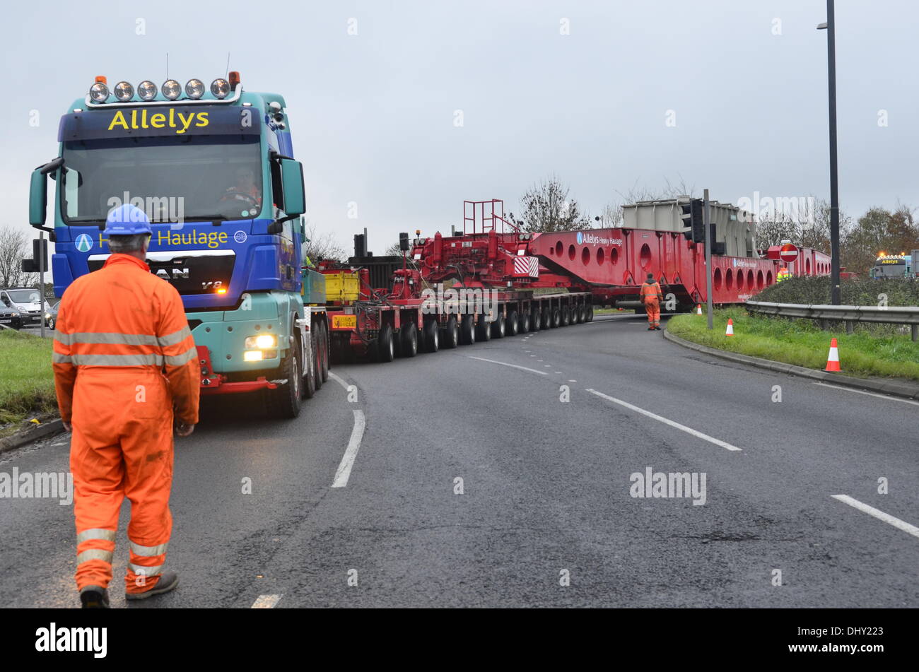 Junction 18, M4 Motorway, North of Bath, UK. 16th November 2013. The ...