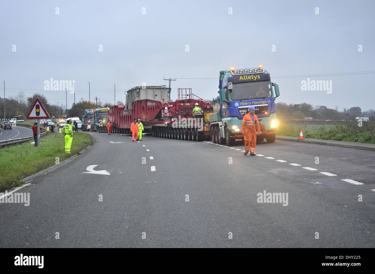 Junction 18, M4 Motorway, North of Bath, UK. 16th November 2013. The ...