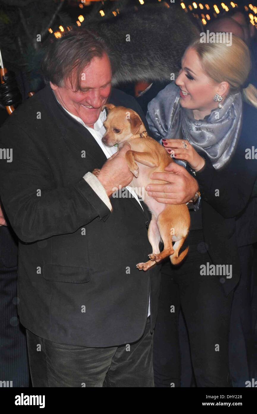 Gerard Depardieu and Kathrin Glock, wife of manufacturer Gaston Glock ...