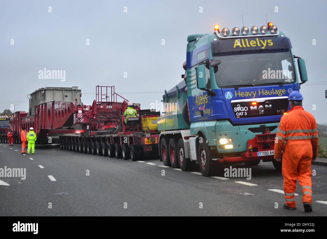 Junction 18, M4 Motorway, North of Bath, UK. 16th November 2013. The ...