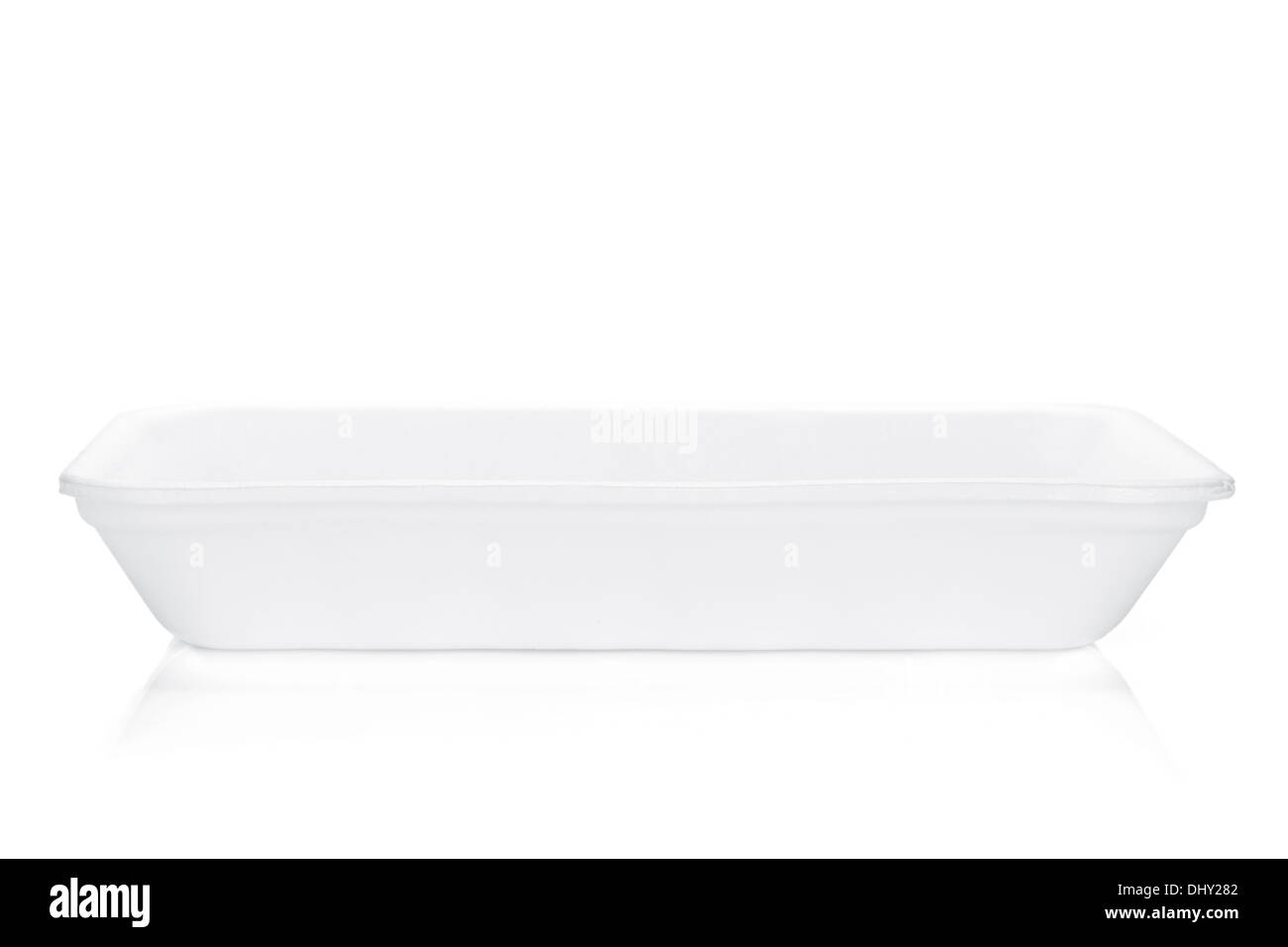 Empty food tray. Isolated on white background Stock Photo - Alamy