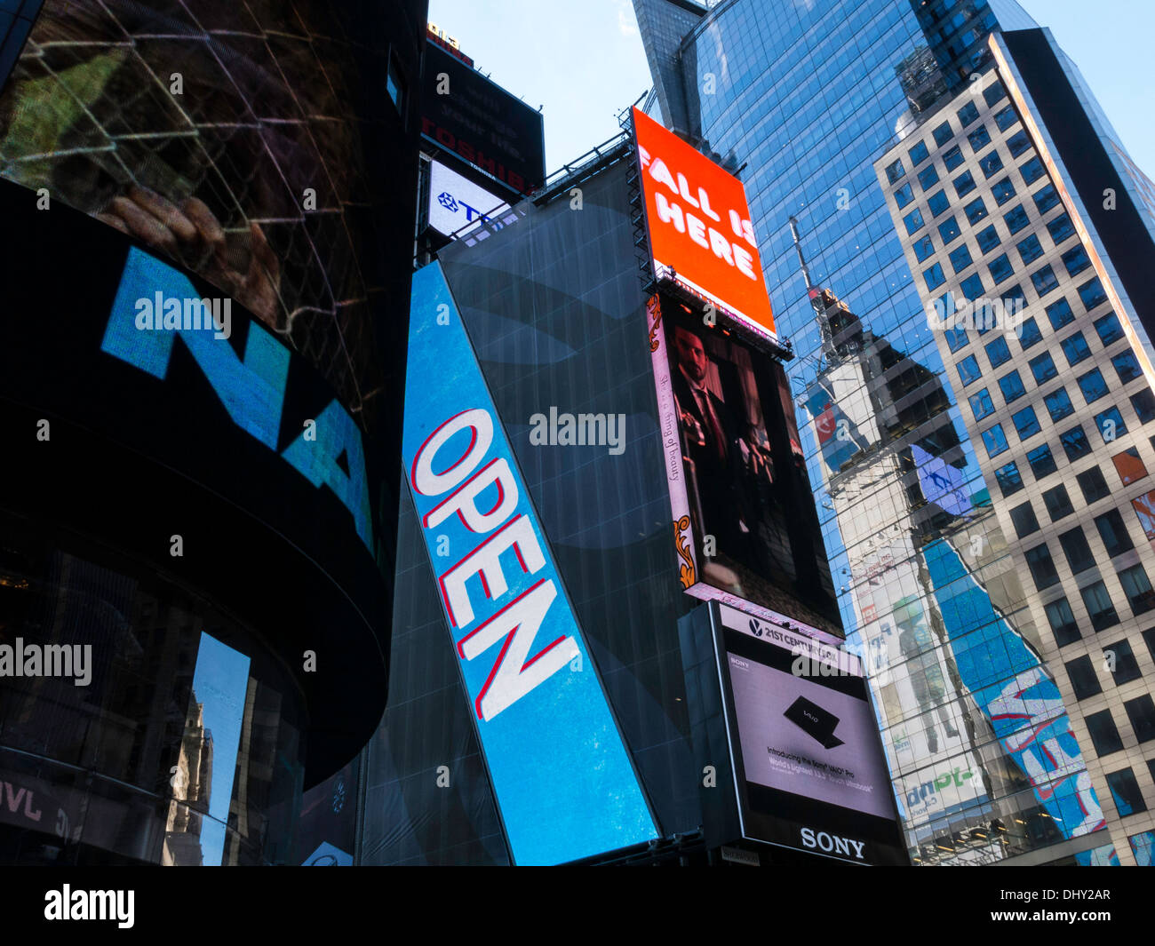 Times Square Advertising and Buildings, NYC Stock Photo - Alamy