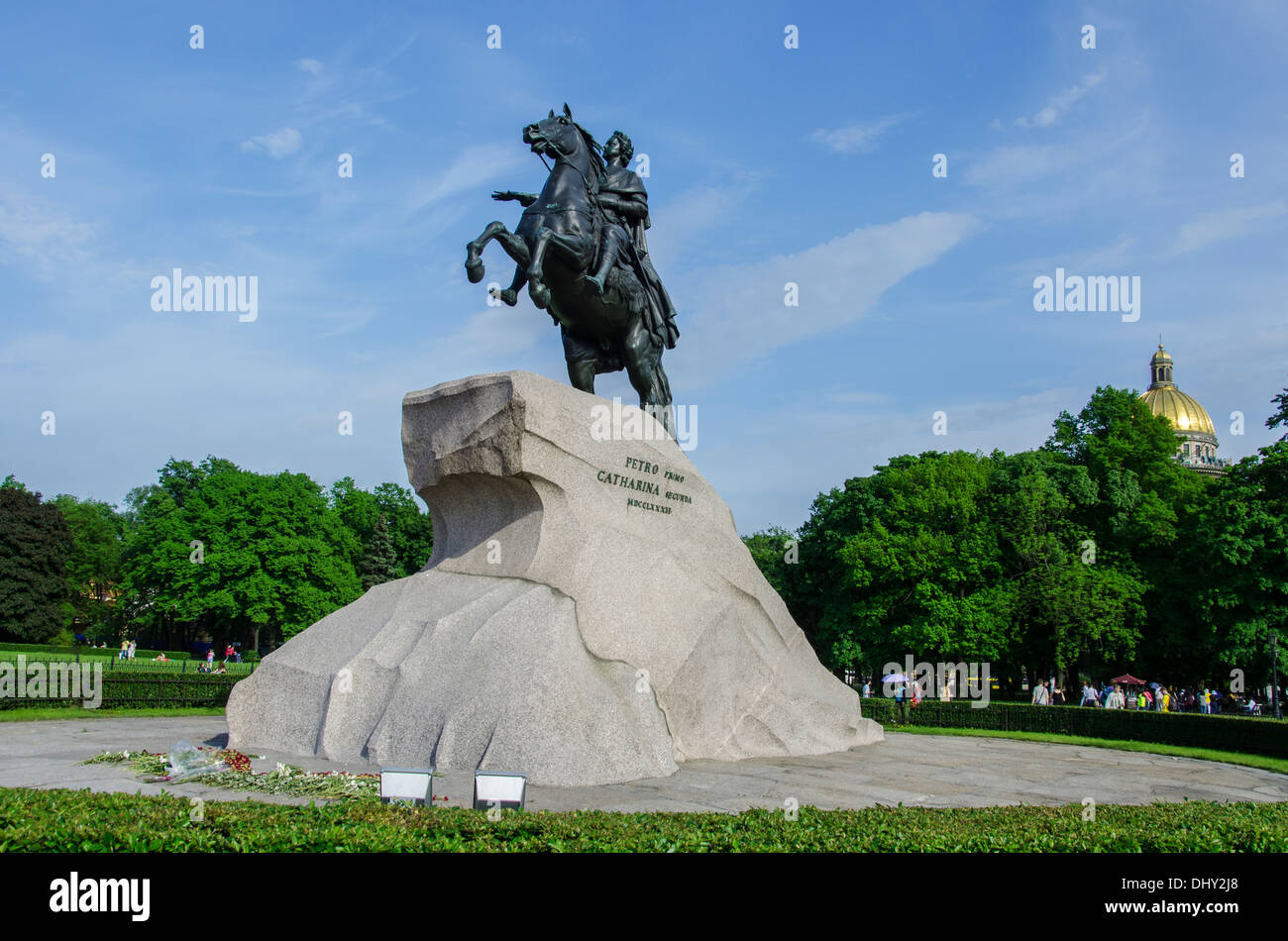 Peter the great statue hi-res stock photography and images - Alamy