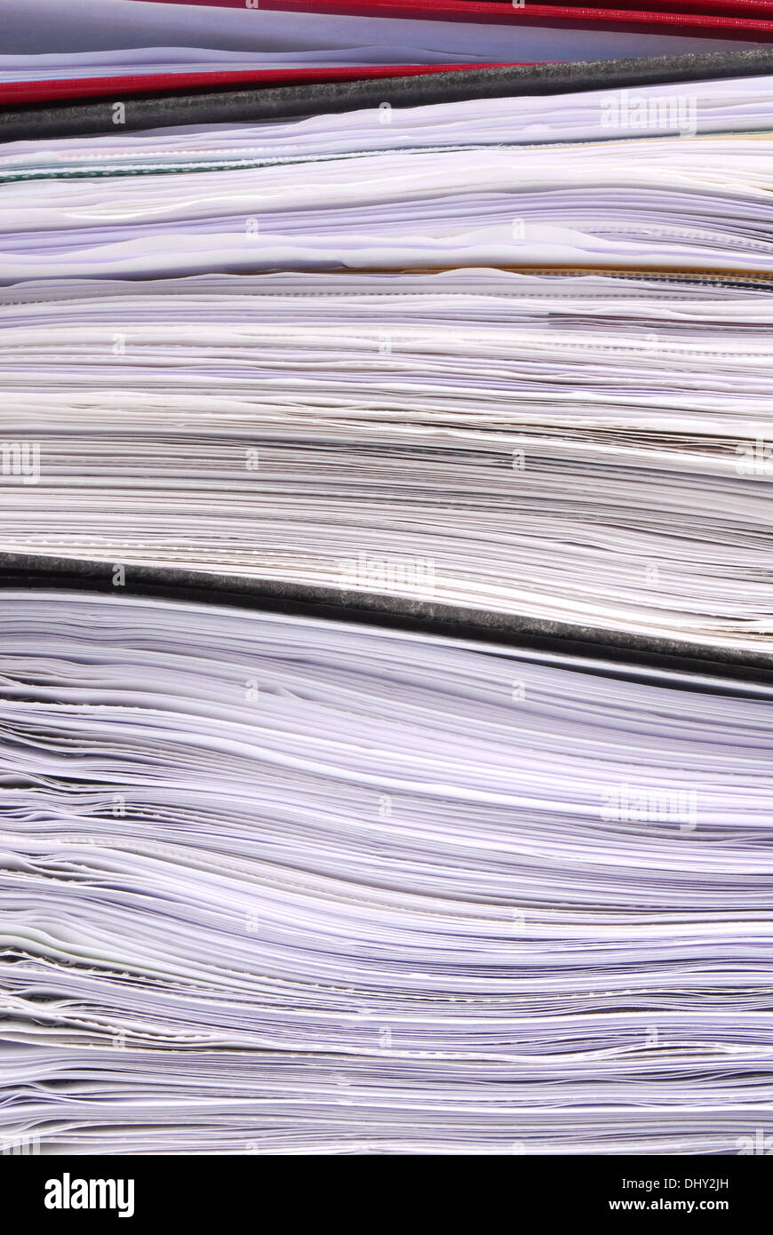office folders paper texture macro Stock Photo - Alamy