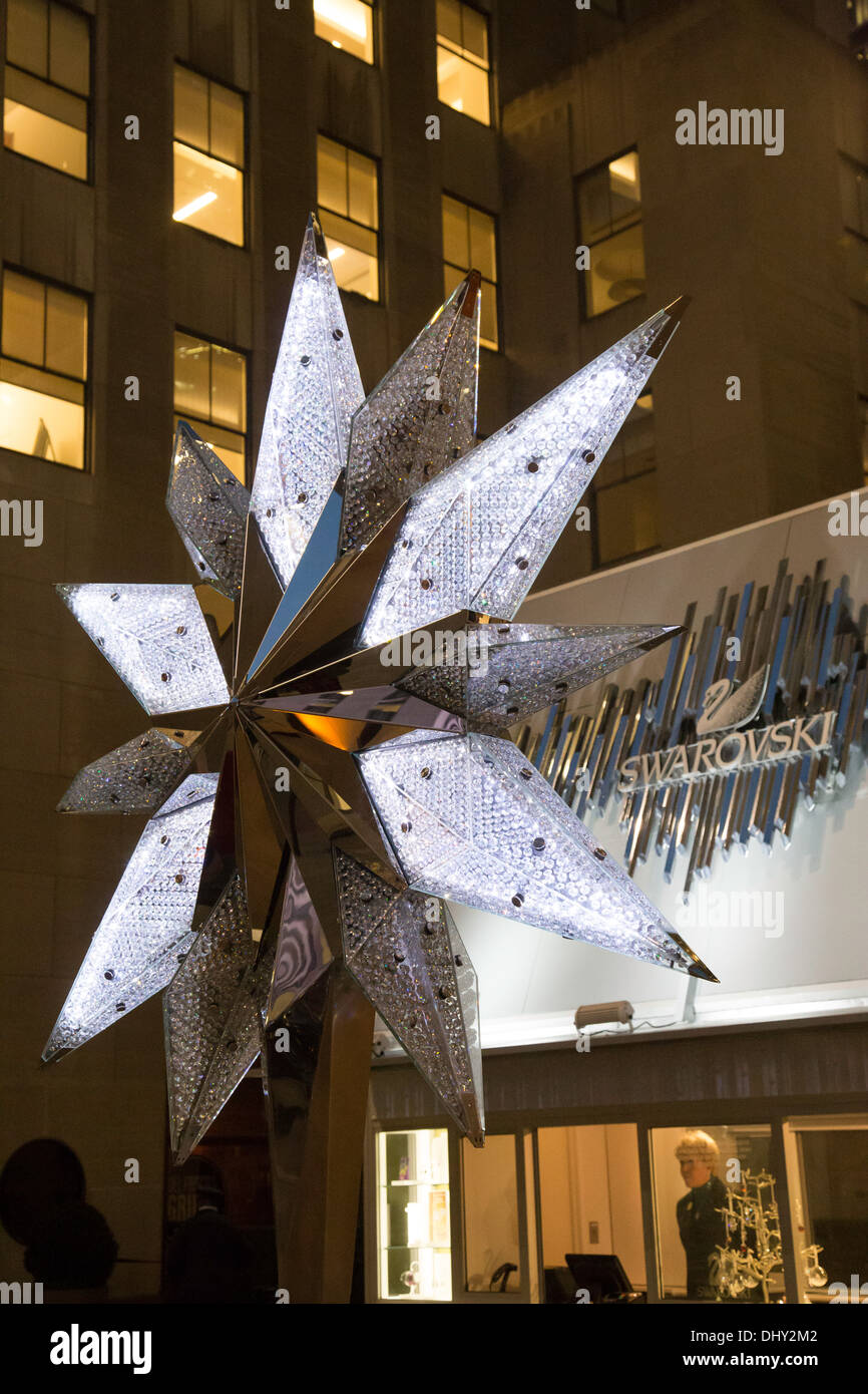 Swarovski Crystal Christmas Tree Star Replica, Rockefeller Center, NYC ...