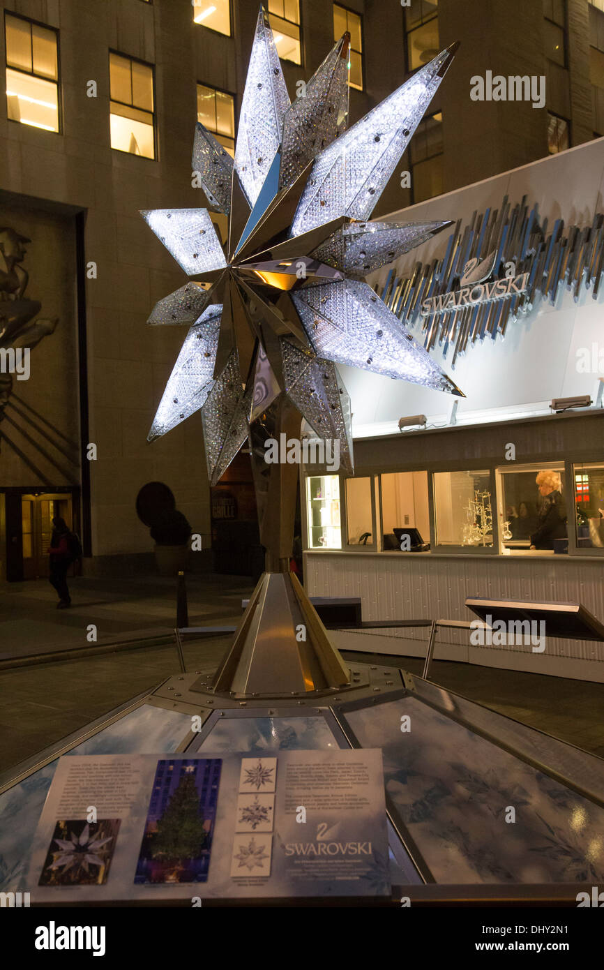 Swarovski Crystal Christmas Tree Star Replica, Rockefeller Center, NYC ...
