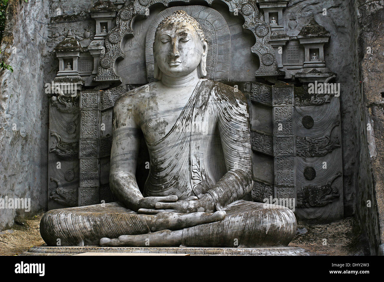 Seated Buddha in the Lotus position Stock Photo - Alamy