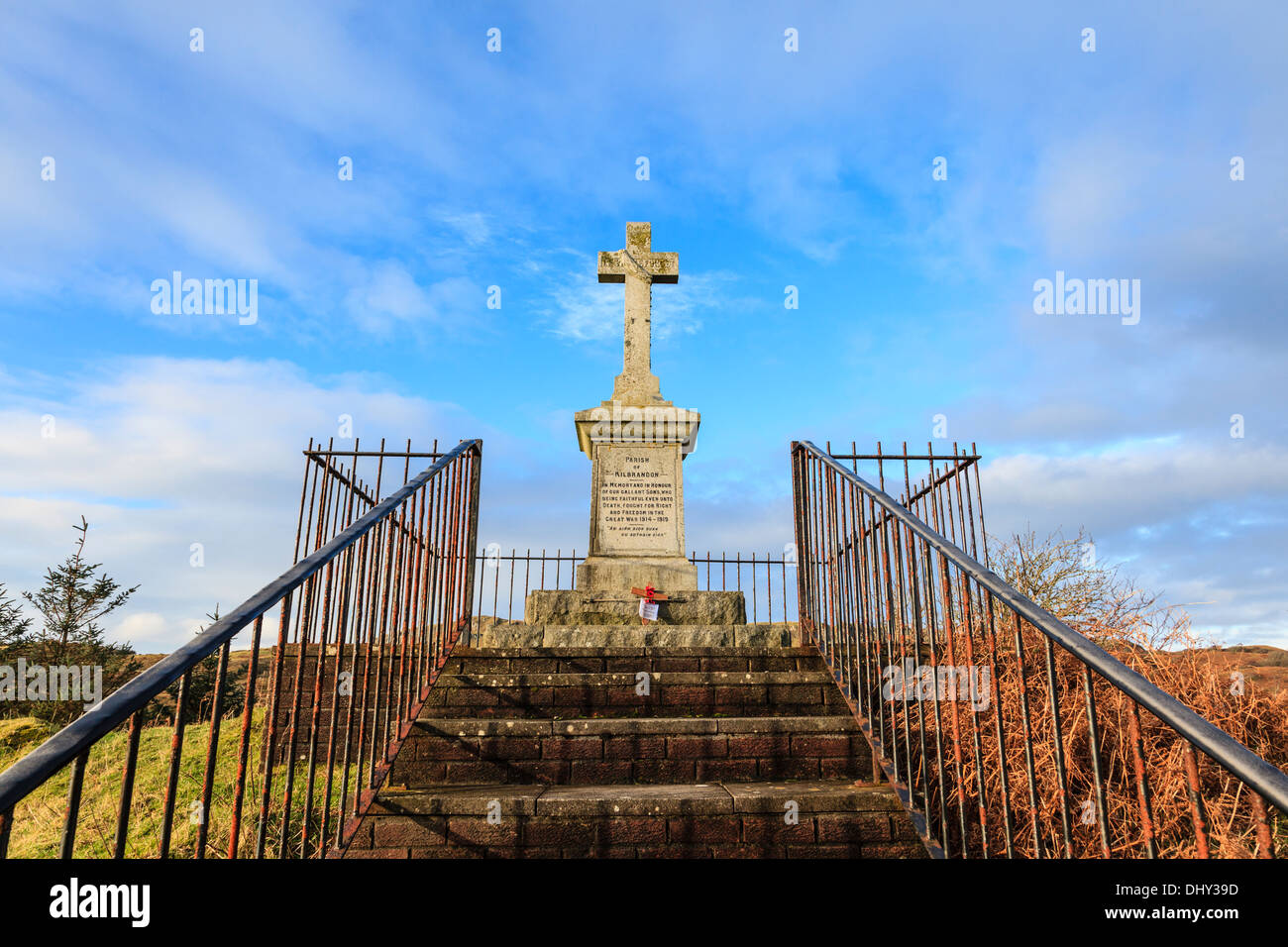 Kilbrandon Parish War Memorial Stock Photo - Alamy