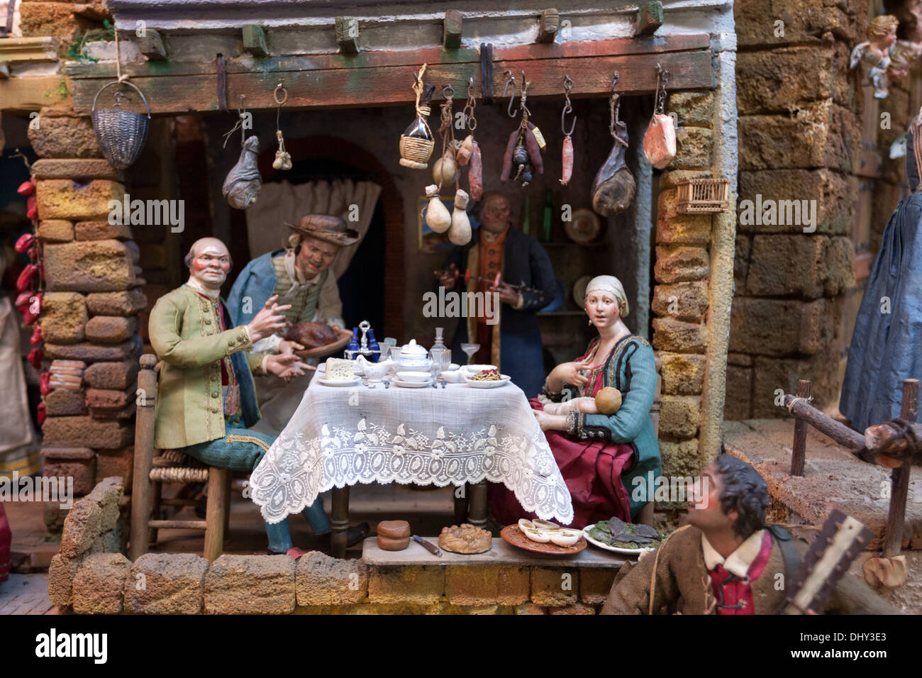 Neapolitan Baroque nativity scene, belén, in Cathedral of Valladolid ...