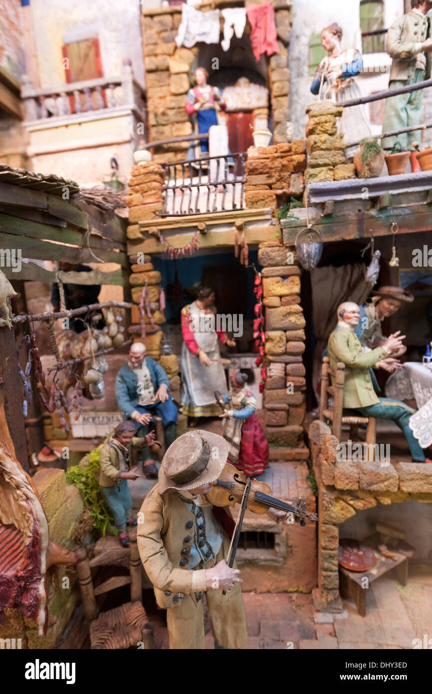 Neapolitan Baroque nativity scene, belén, in Cathedral of Valladolid ...