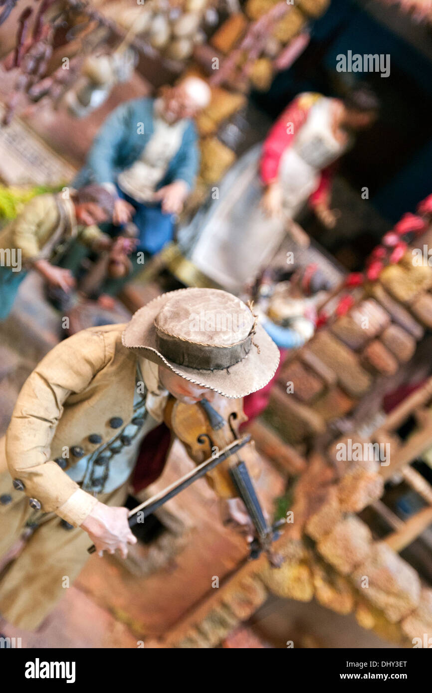Neapolitan Baroque nativity scene, belén, in Cathedral of Valladolid ...