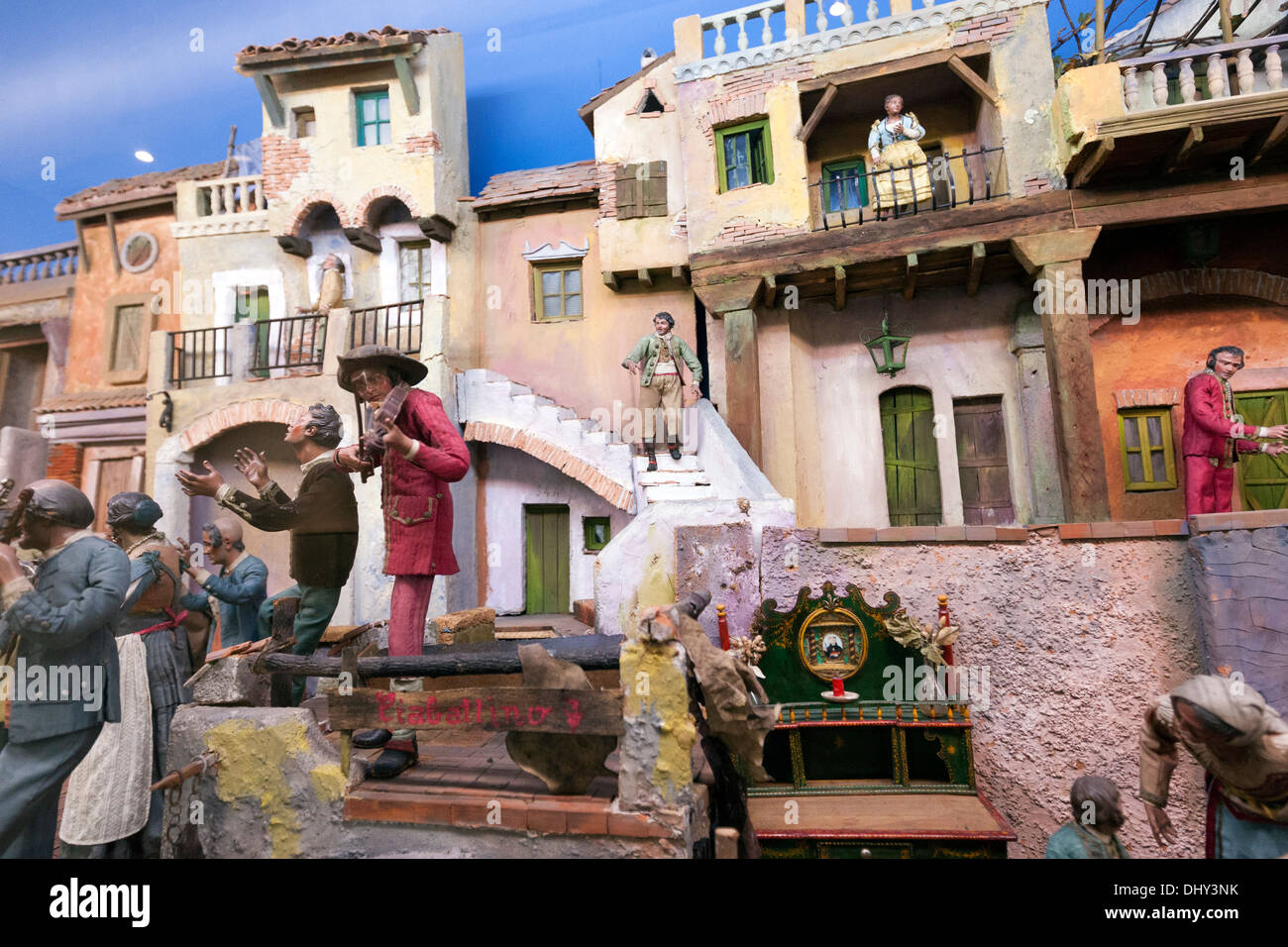Neapolitan Baroque nativity scene, belén, in Cathedral of Valladolid ...