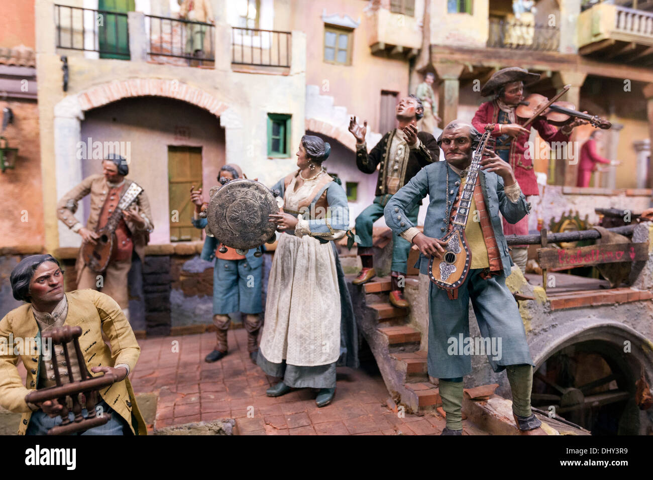 Neapolitan Baroque nativity scene, belén, in Cathedral of Valladolid ...