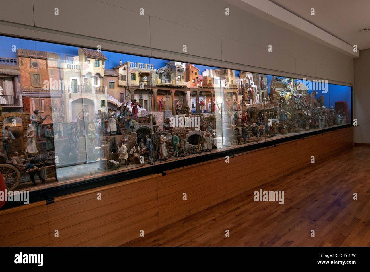 Neapolitan Baroque nativity scene, belén, in Cathedral of Valladolid ...