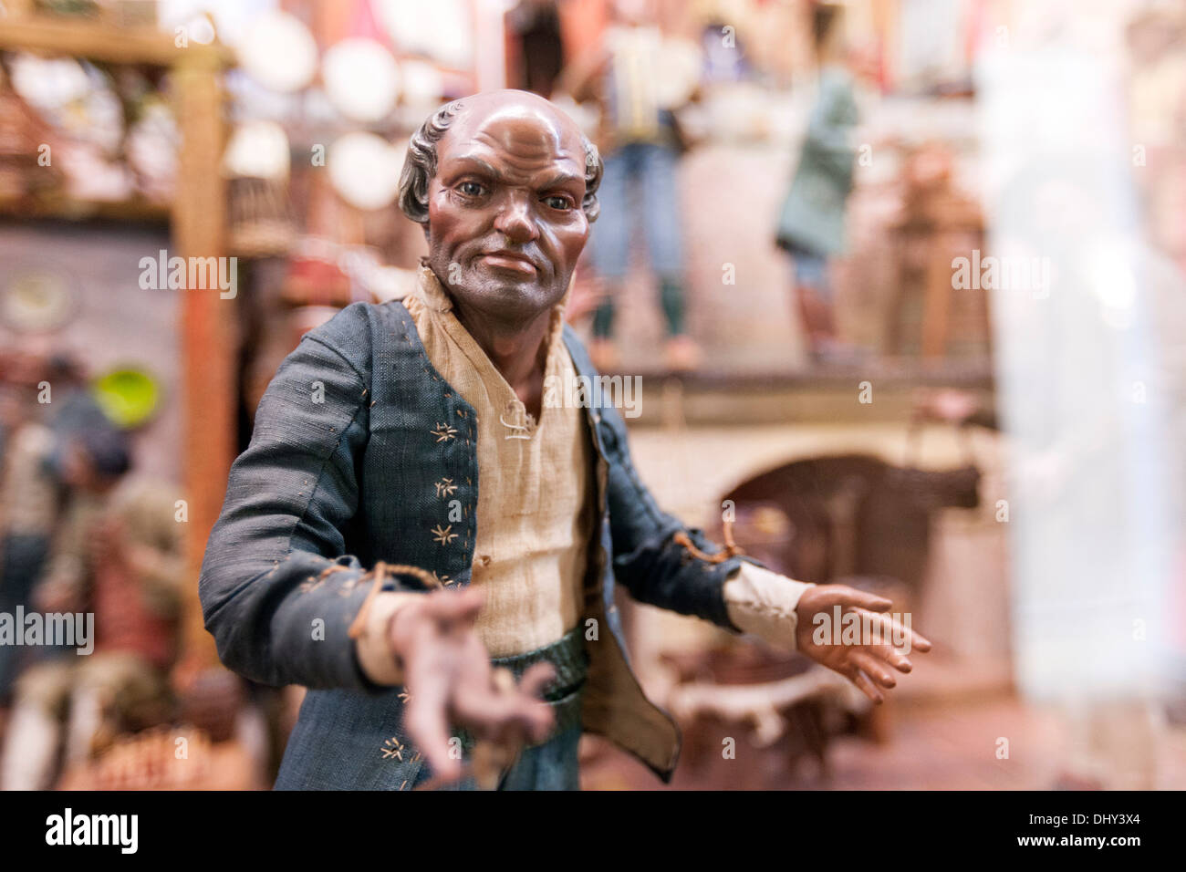 Neapolitan Baroque nativity scene, belén, in Cathedral of Valladolid ...